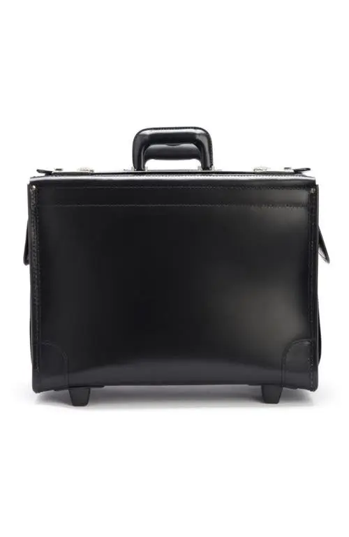KORCHMAR Litigator Leather Wheeled Catalog Case